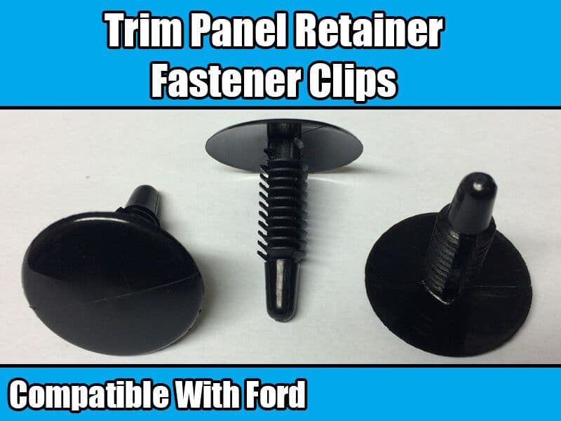 20x Black Plastic Trim Panel Fastener Retainer Fir Tree Clips for Ford