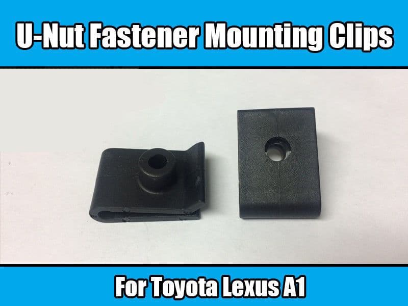 20x Clips for Toyota Lexus A1 U-Nut Fastener Mounting Black Plastic