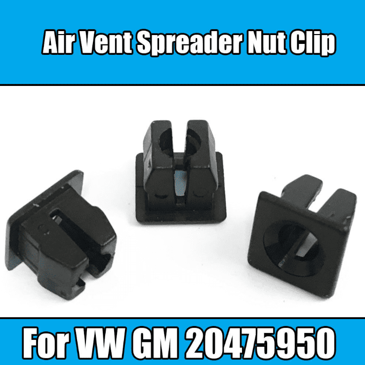 20x Clips for VW Air Vent Spreader Nut Clip Black Plastic GM 20475950