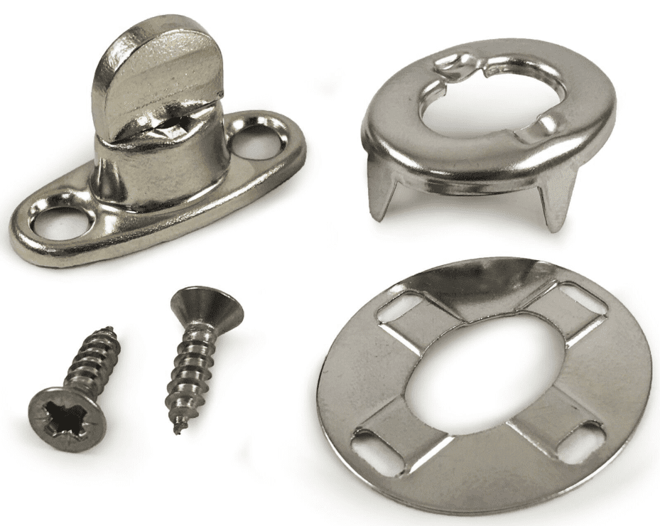 20x Common Sense Standard 8mm Turnbutton Kit & Screws Boat Canopy Cover ...