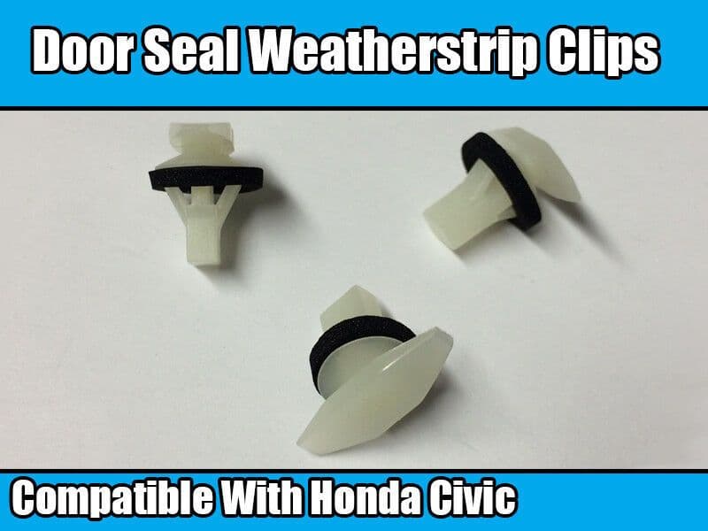 20x Door Card Seal Weatherstrip Clips for Honda Civic Crv Coupe