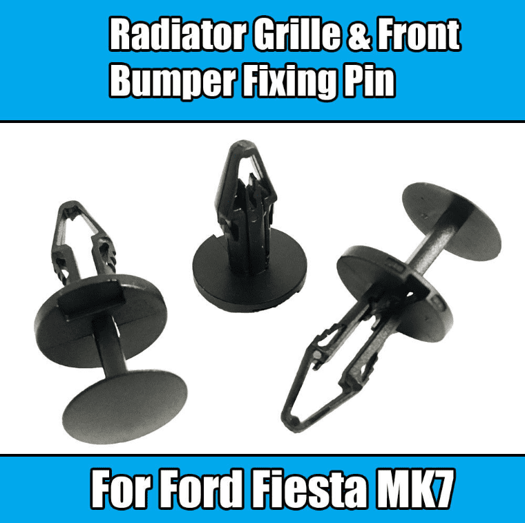 20 Fixing Pin Clips for Ford Fiesta Mk7 Radiator Grille & Front Bumper
