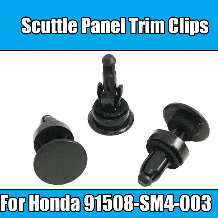 20x for Honda Scuttle Panel Lower Windscreen Trim Clips Black Plastic W ...