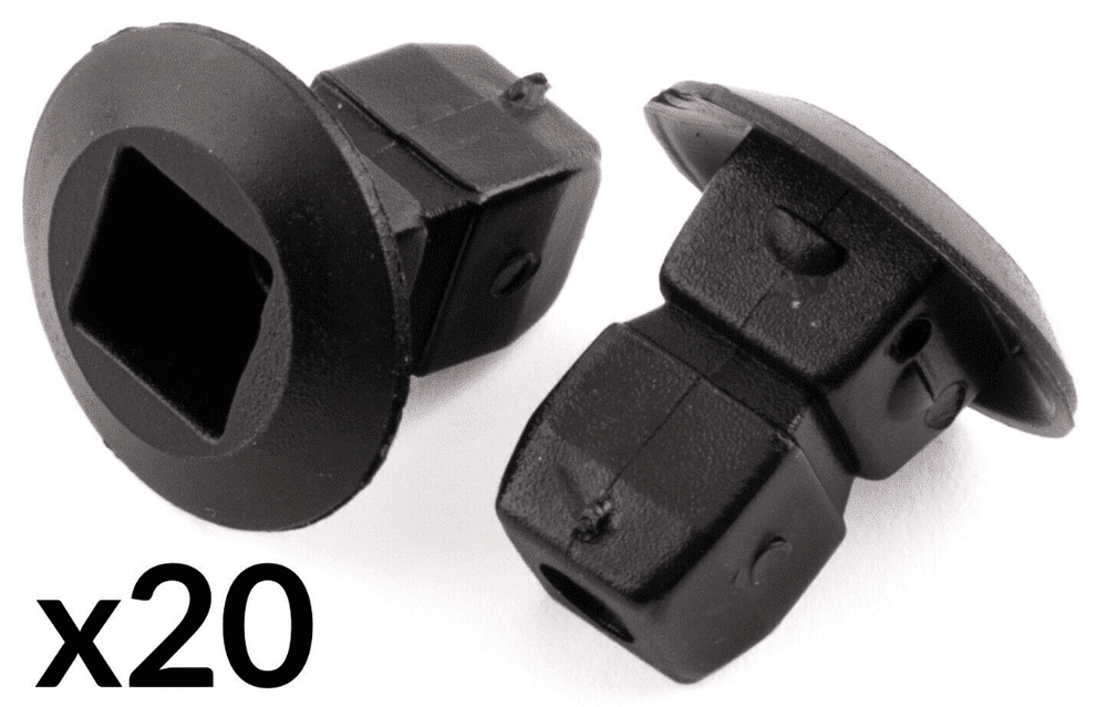 20x Grommet Expanding Lock Nuts Bumper Trim Clips Fasteners for Audi