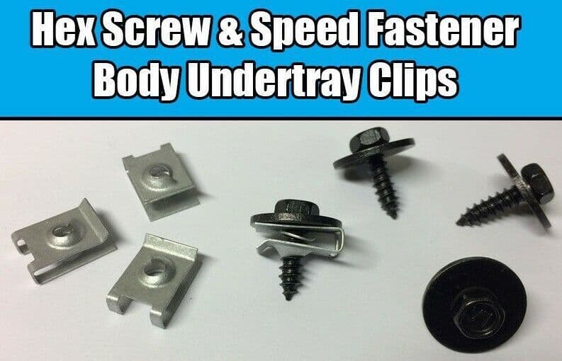 20x Metal Speed Fastener Clip Hex Screw for BMW Undertray Sheet Fixing