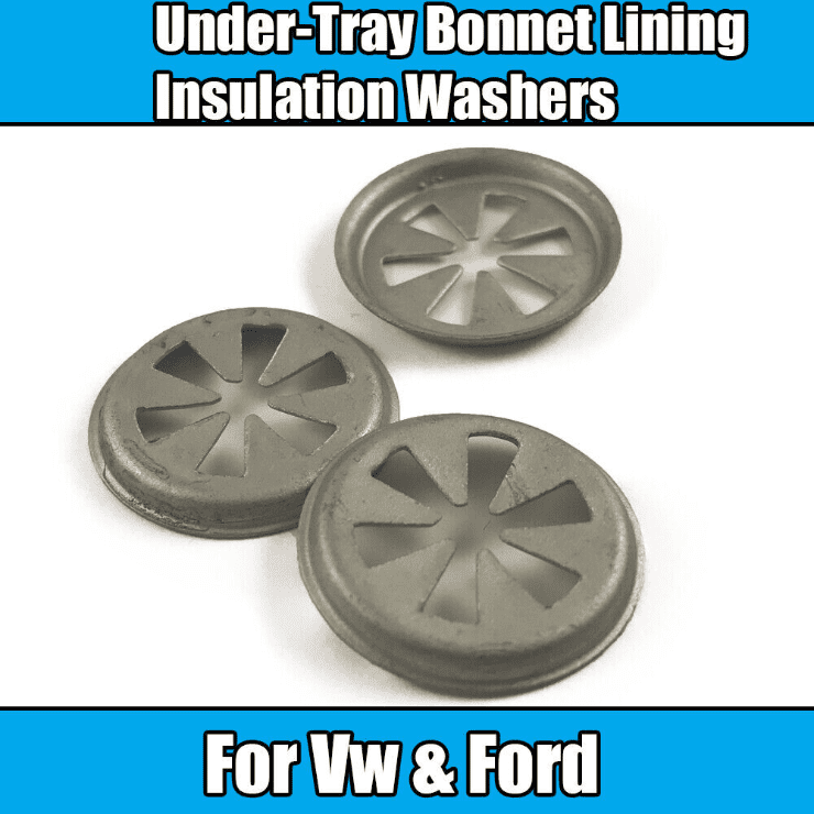 20 Metal Washers for VW Ford Engine Undertray Bonnet Lining Insulation