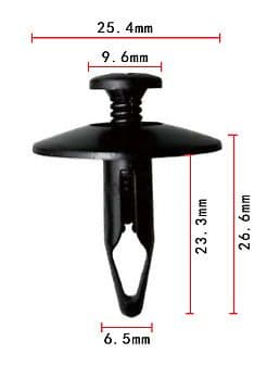 20 Panel Retainer Fastener Clips for Ford Bumper Grille Radiator Cover