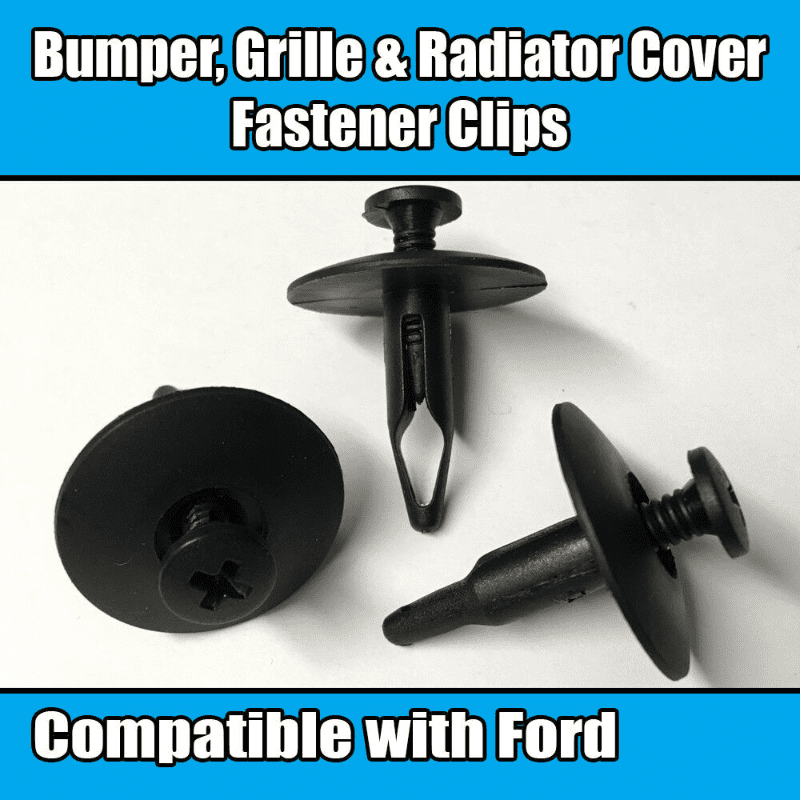 20 Panel Retainer Fastener Clips for Ford Bumper Grille Radiator Cover