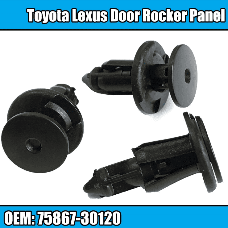 20x Plastic Clips for Toyota Lexus Door/Rocker Panel Trim Mounting