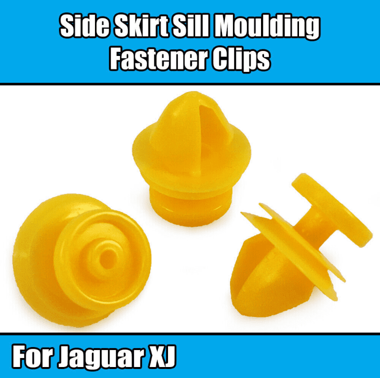 20 Plastic Clips for Jaguar Side Skirt Sill Moulding Trim Rocker Cover