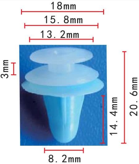 20x Retainer Clips - Toyota Mazda Interior Panel Fascia Door Card Trim