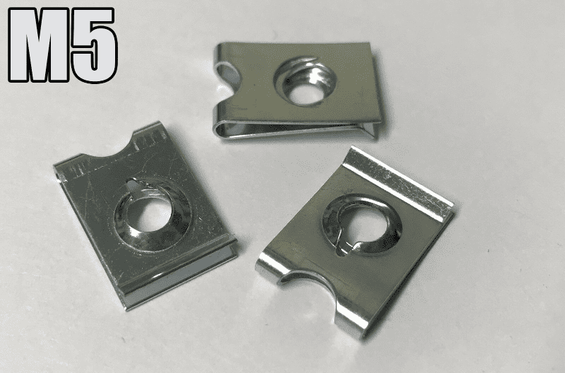 20x Speed Fasteners Metric Size M5 U Clips Auto Captive Nut