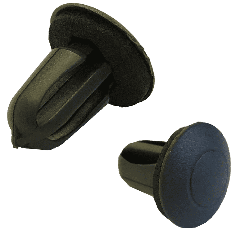 20x Tailgate Door Panel Card Trim Seal Clips Black Plastic for Fiat