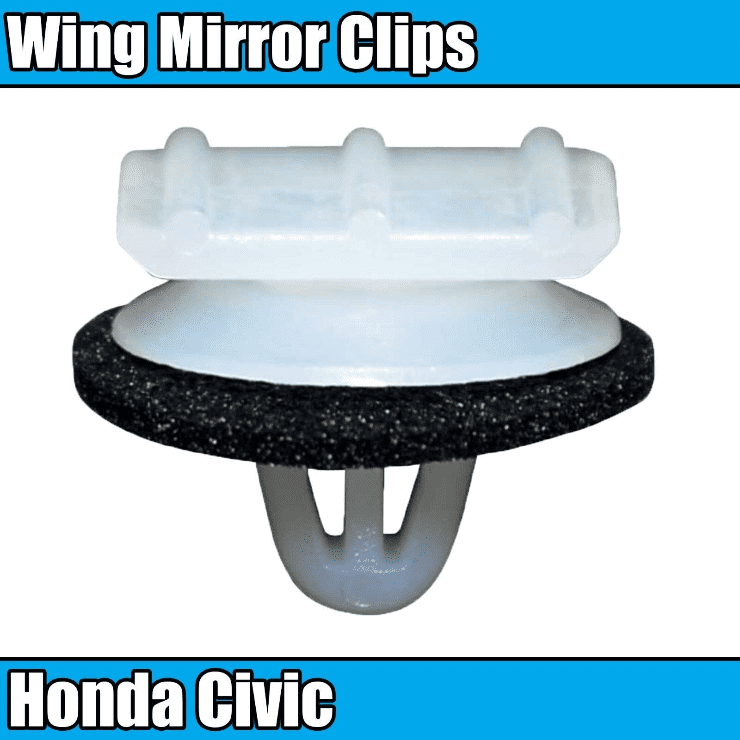 20x Triangular Door Wing Mirror Bumper Roof Trim Clips for Honda Civic