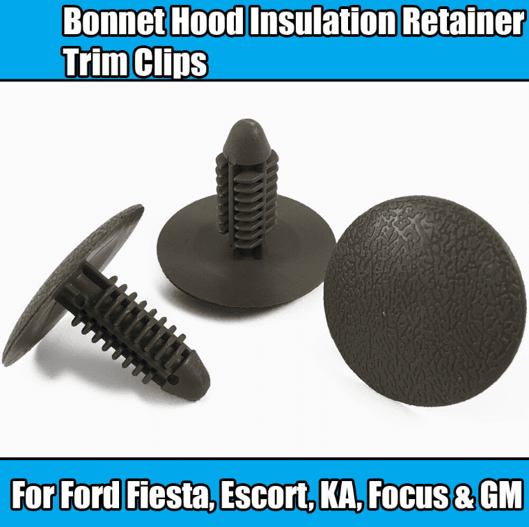 20x Trim Clips for Ford Fiesta Escort Ka Focus Bonnet Insulation
