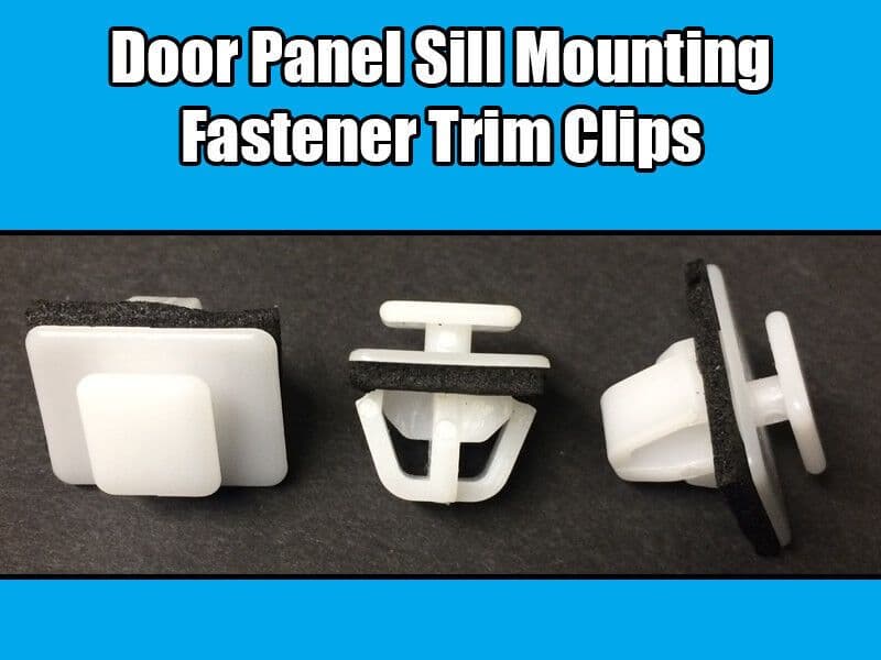20x Trim Clips for Hyundai & Kia Door Door Sill Panel White Plastic