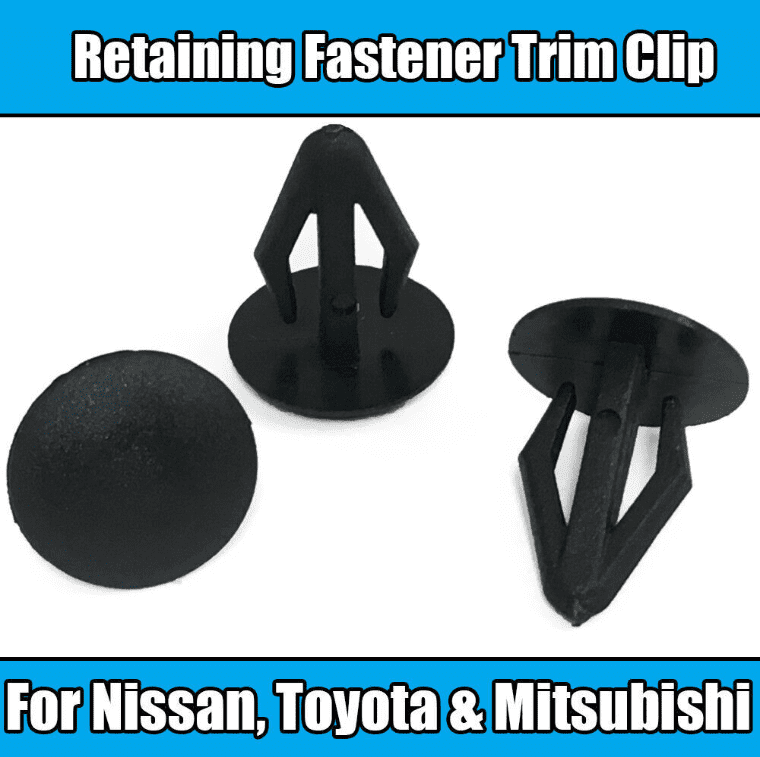 20x Universal Black Plastic Clips for Nissan Toyota Mitsubishi Trim
