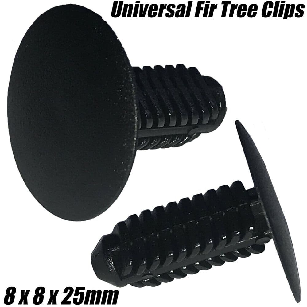 20x Universal Black Plastic Fir Christmas Tree Trim Clips 8X8X25mm