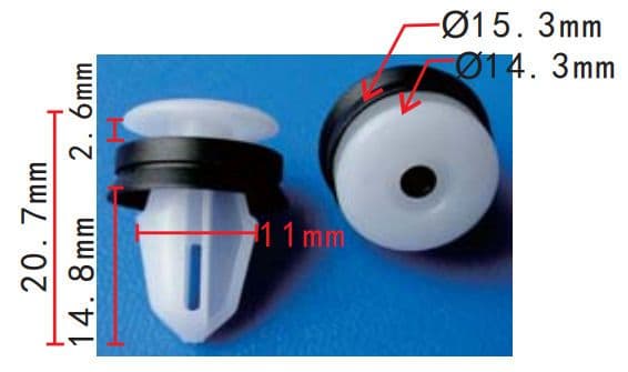 20x Plastic Clips for Land Range Rover Freelander Door Card Trim Panel