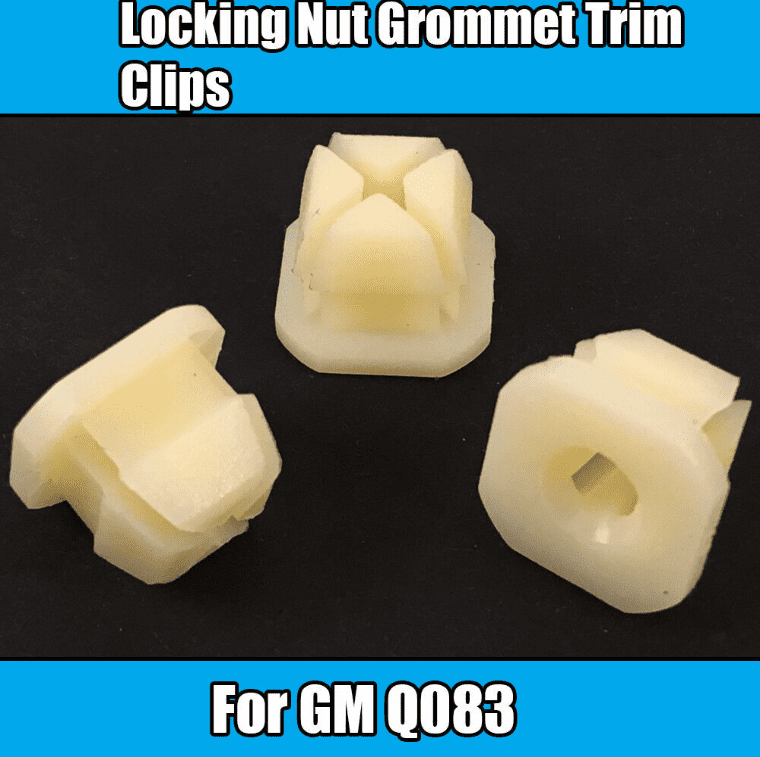 20x White Plastic Locking Nut Grommet Trim Clips 8mm Hole for GM Q083