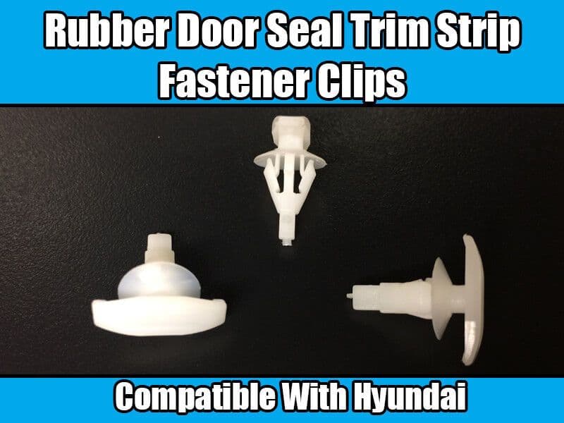 25x Fastener Retainer Clips for Hyundai Rubber Door Seal Weatherstrip