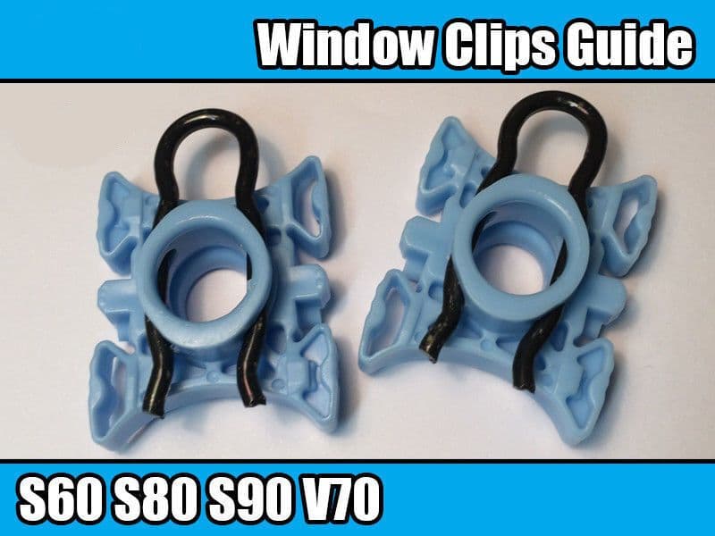 2x Front Window Regulator Guide Clips Sliding Block for Volvo S60 S80 ...