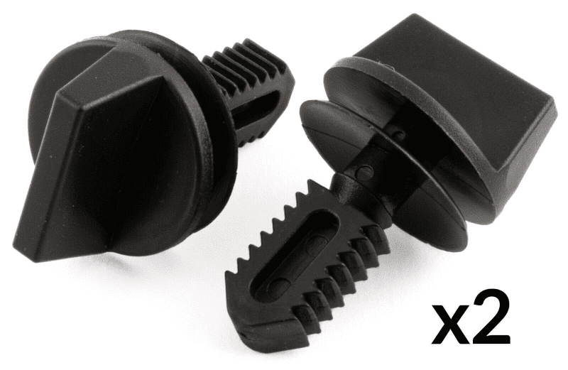 2x Plastic Twist Turn Lock Clips for BMW E30 3 Series Front Headlight