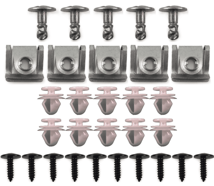 30x Trim Clip Set for VW Volkswagen Engine Cover Wheel Arch Door Panel