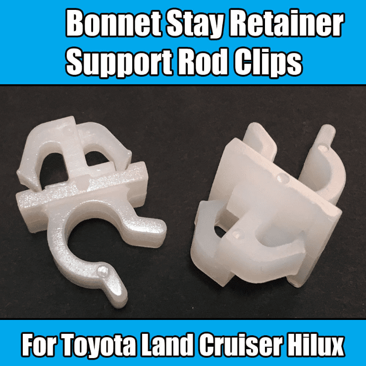 4x Clips for Toyota Landcruiser Hilux Bonnet Stay Retainer Support Rod