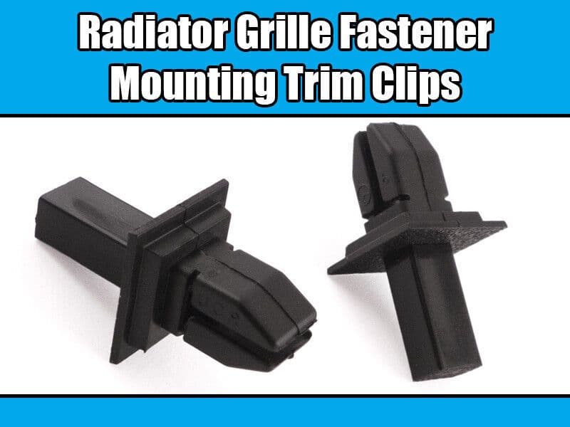 50x Black Plastic Rivet Trim Clips for Mercedes W123 Radiator Grille