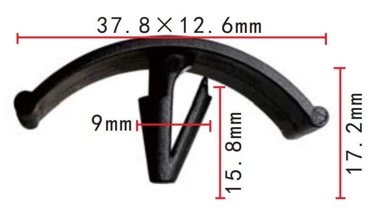 50x Black Plastic Clips for Ford Chrysler Fastener Grille Radiator