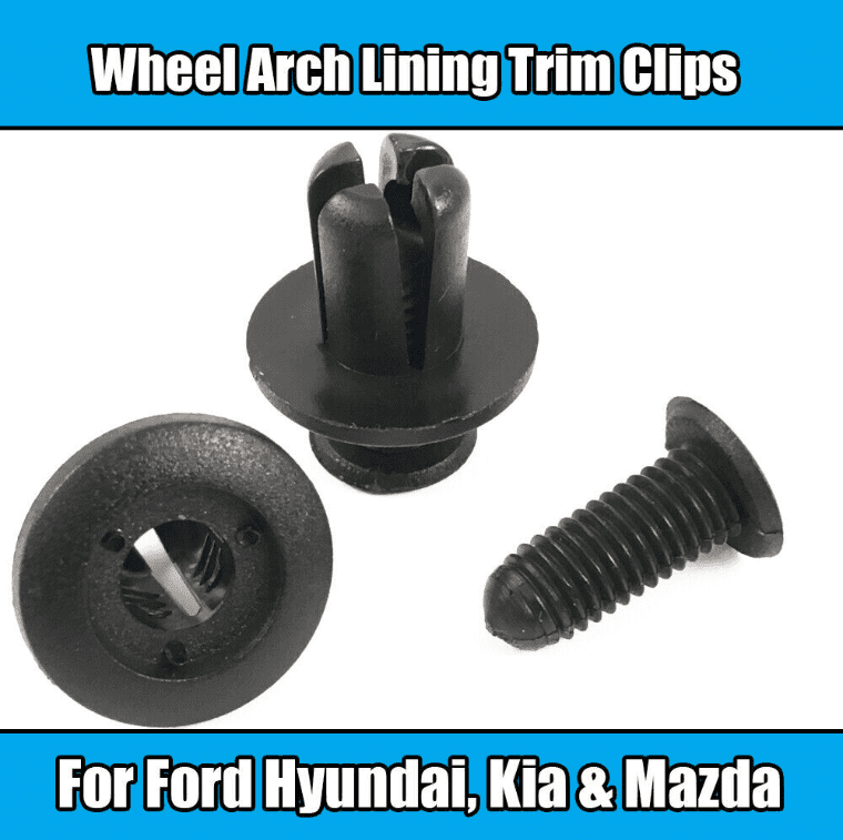 50x Plastic Screw Rivet Trim Clips for Hyundai 8mm Wheel Arch Lining