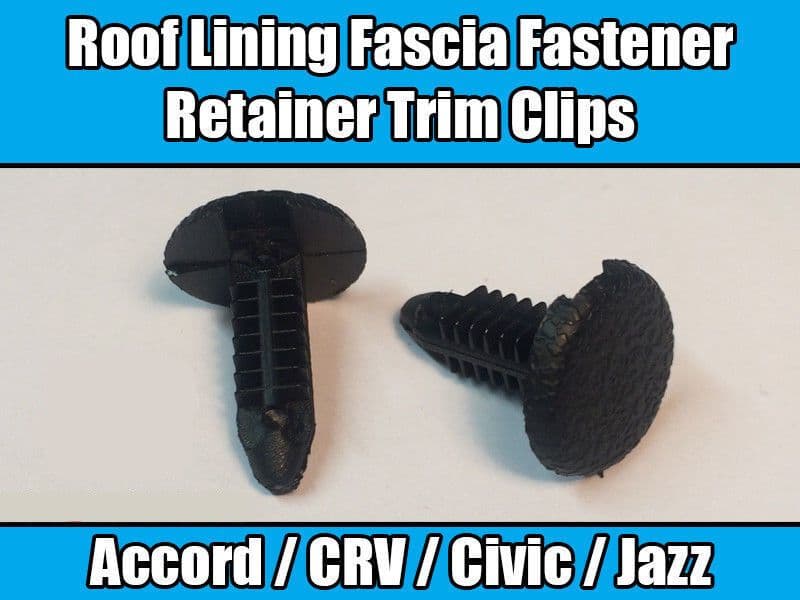 50x Black Trim Clips Fasteners for Honda Civic Crv Accord Roof Lining