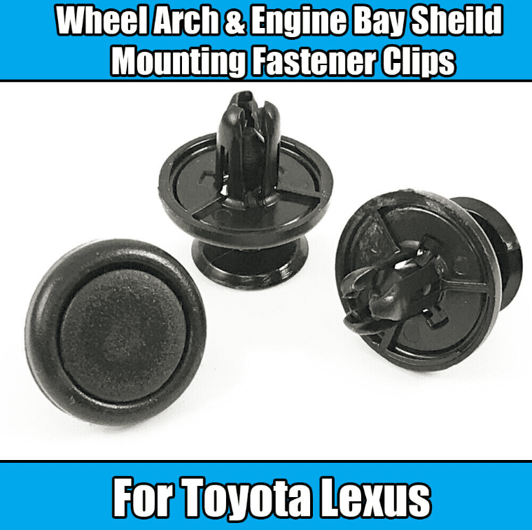 50x Clips for Lexus & Toyota Wheel Arch & Engine Bay Shield Mounting