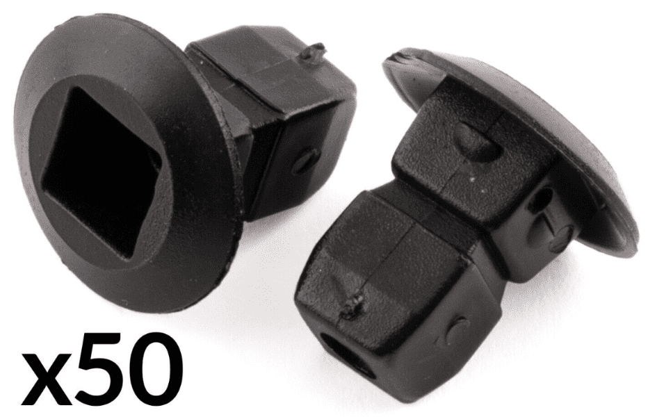 50x Expanding Lock Nuts Grommet Clips for Skoda Bumper Trim Shields