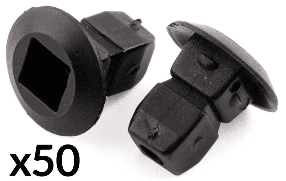 50x Grommet Expanding Lock Nuts Clips for VW Bumper Trim Shields