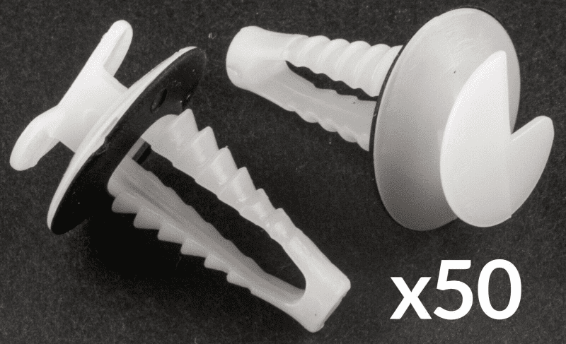 50x Plastic Trim Clips for Ford Transit Connect Door Card Boot Panel