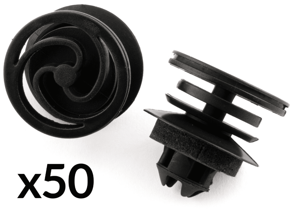 50 Plastic Trim Clips for VW Bora Golf Mk4 Passat Polo Door Card Panel