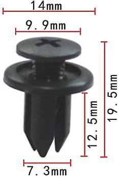 50x Push Type Fastener Clips for Mazda Fascia Door Card Trim Panel