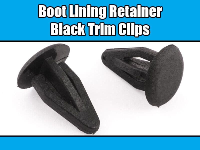 5x Black Plastic Clips for Audi VW Bora Golf Boot Lining & Radiator