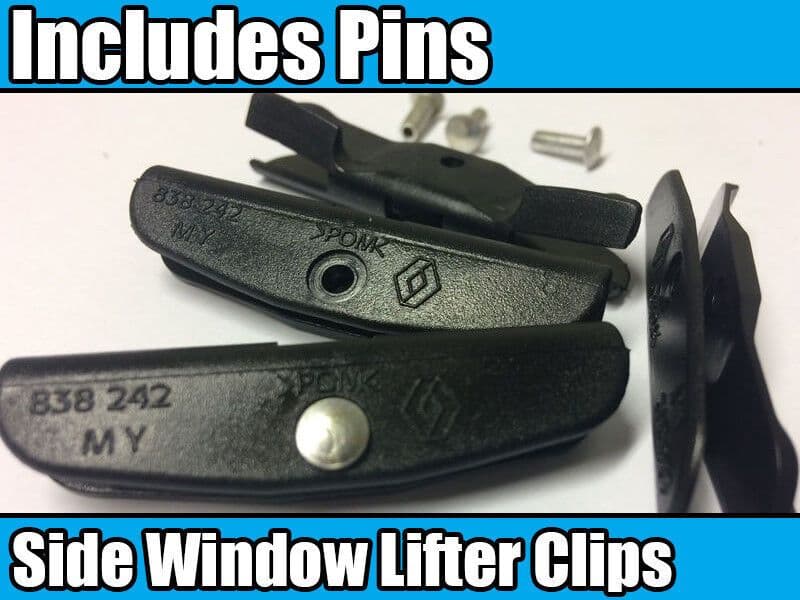 5x Black Trim Clips for Renault Clio Scenic Megane Side Window Lifter