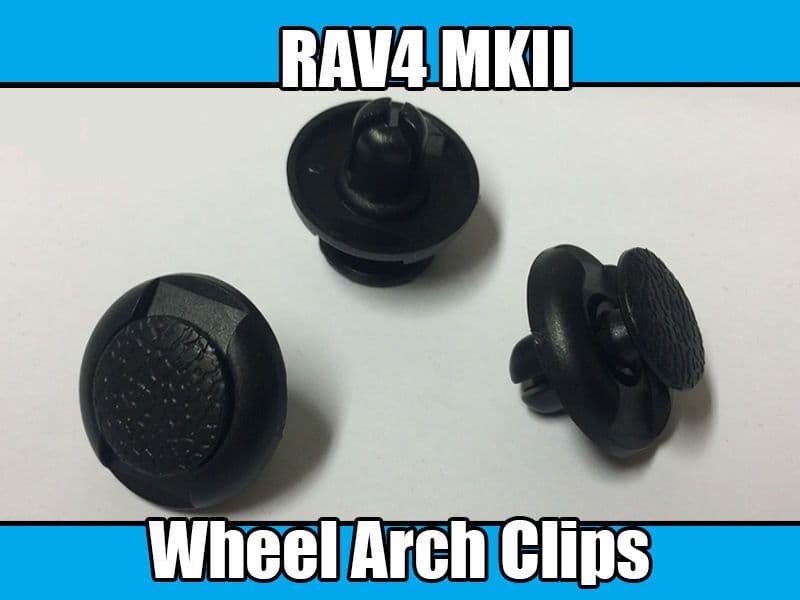 5x Clips for Toyota Rav4 7mm Black Plastic Trim Clips Wheel Arch Clip