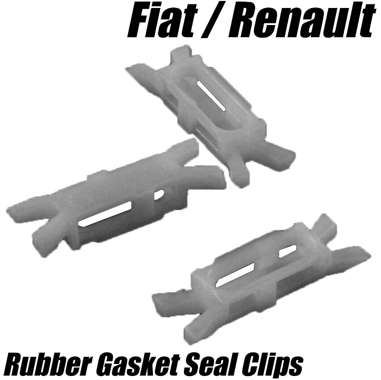 5 Door Moulding Rubber Weather Gasket Seal Trim Clips for Fiat Renault