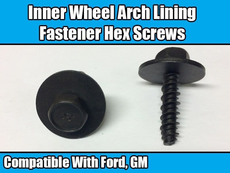 5x Hex Screw for Ford GM Wheel Arch Inner Fender Liner Splash Guard W ...