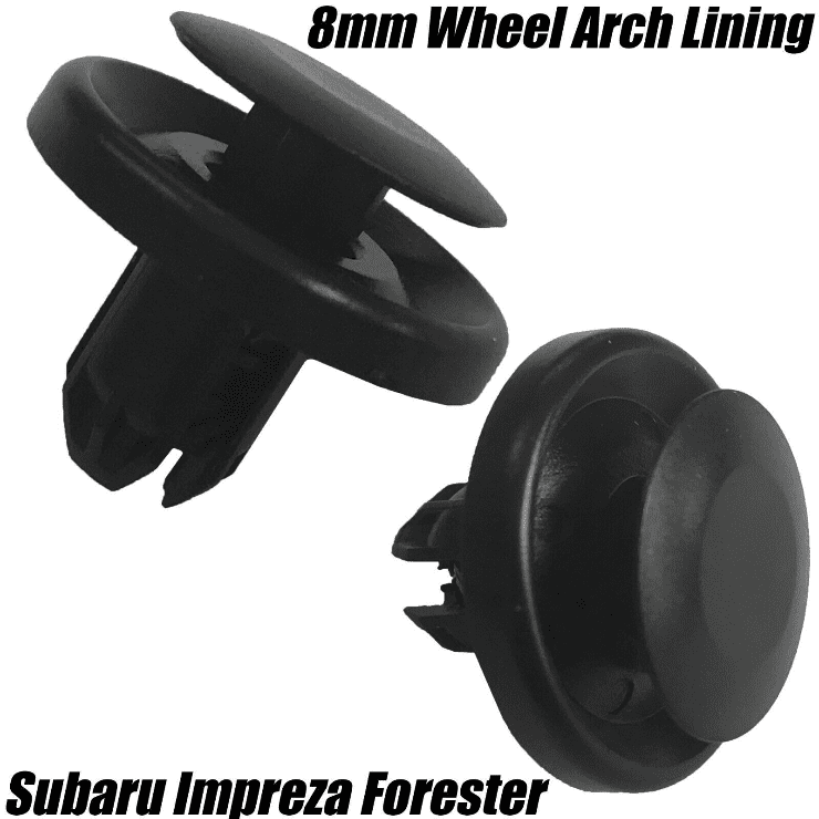 5 Clips for Subaru Impreza Forester Legacy 8mm Wheel Arch Lining Guard