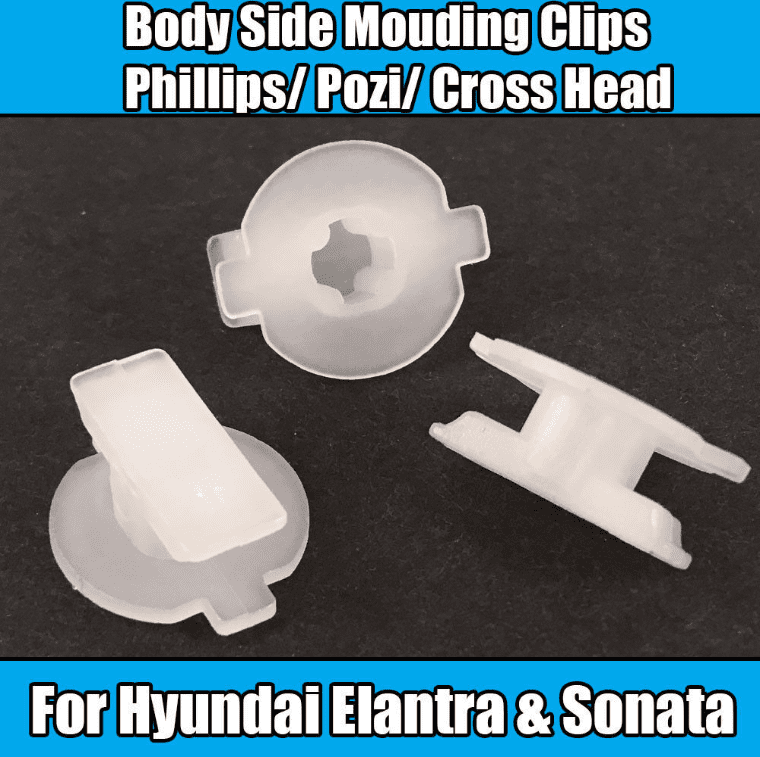 5x White Plastic Clips for Hyundai Kia Elantra Sonata Body Moulding