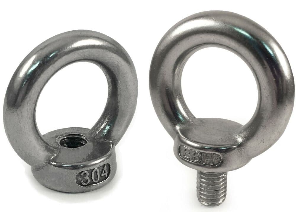 A2 Stainless Steel Lifting Eye Nuts / Bolts M6 M8 M10 M12 M16 M20 M24 ...