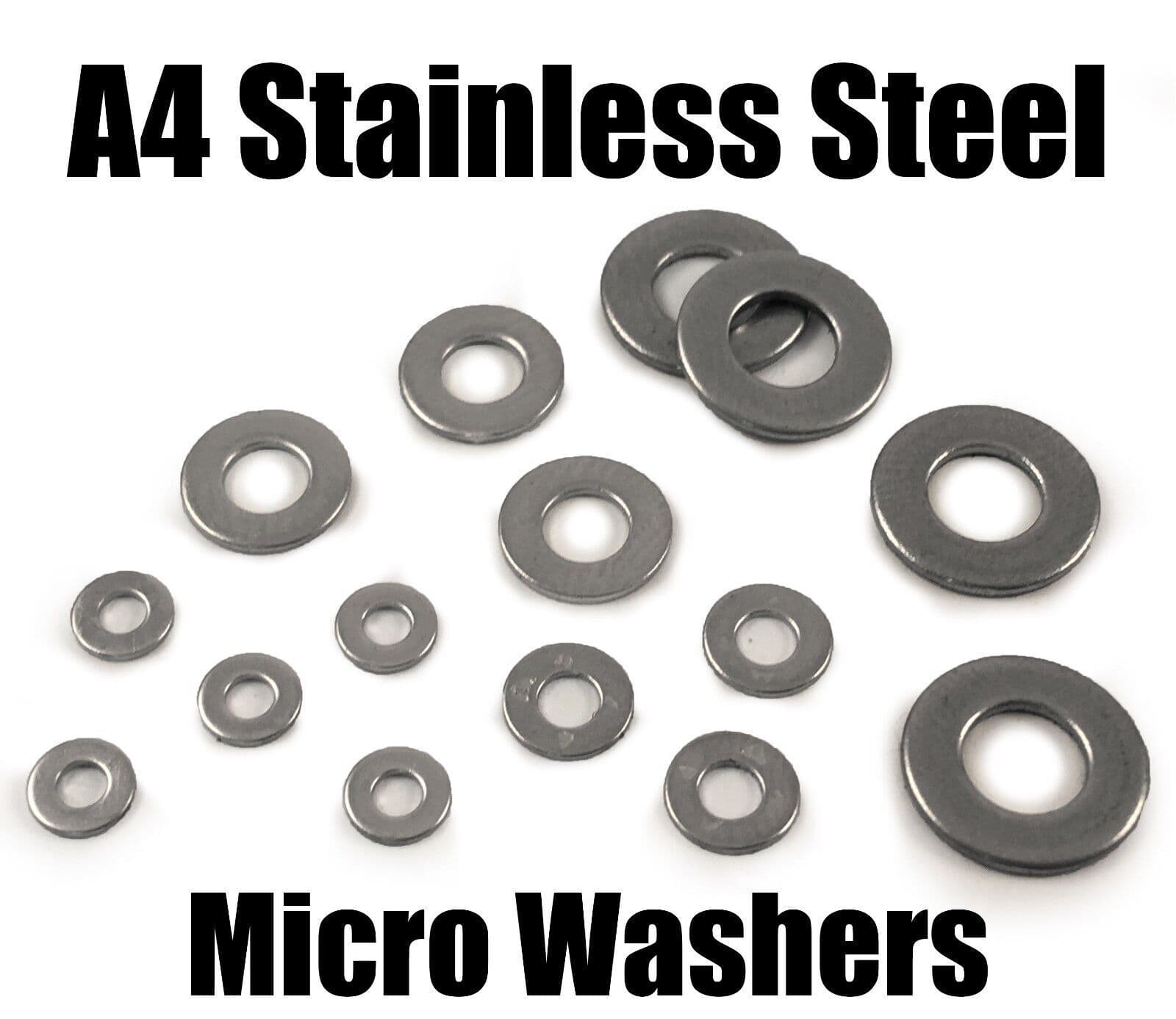 A4 Stainless Steel form A Micro Washers Micro Model RC Cars Aeroplanes