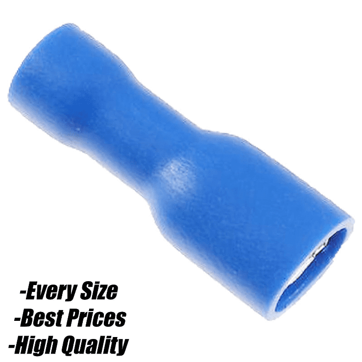 Blue Female Spade Insulated Splice Crimp 4.8mm Terminals Cable Wire