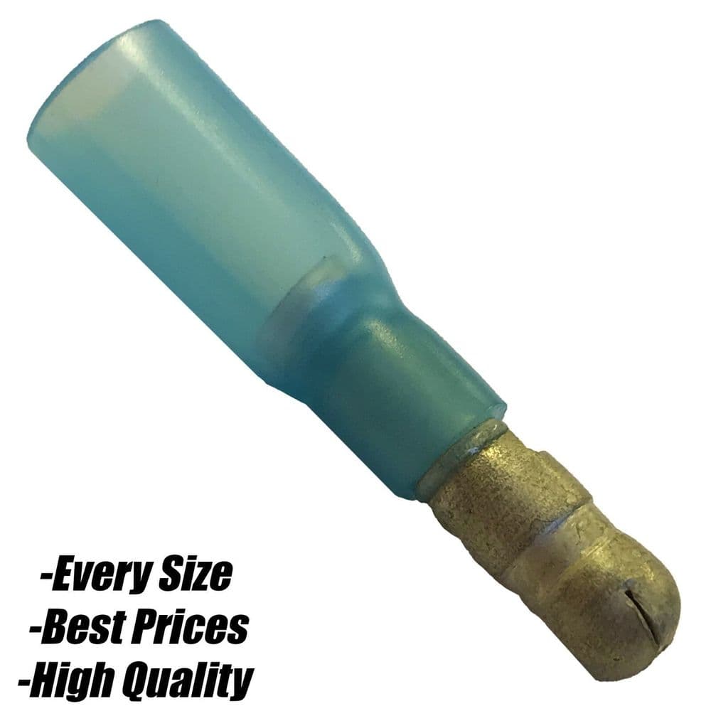 Blue Heat Shrink Male Bullet Terminal Connector Electrical